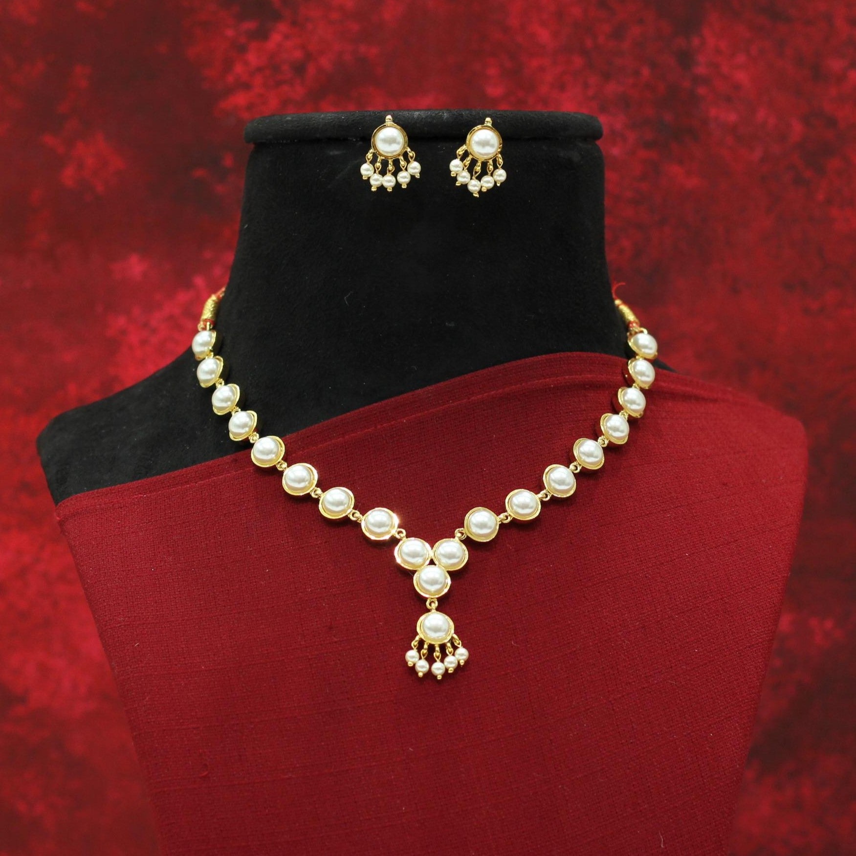MOTI NECKLACE SET – Aditya Art Jewellery