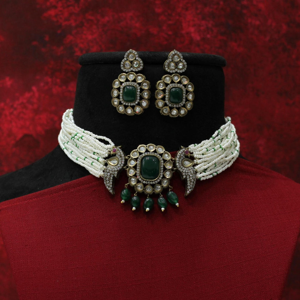 MOTI CHOKAR SET – Aditya Art Jewellery